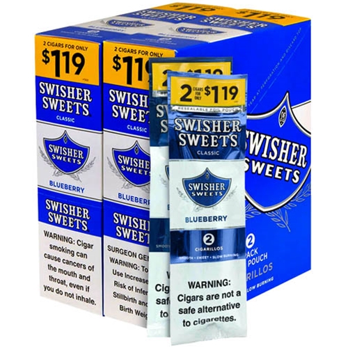 Swisher Sweets Cigarillos Blueberry Smokersdiscounts