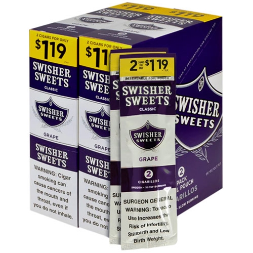 Swisher Sweets Cigarillos Grape | SmokersDiscounts.com