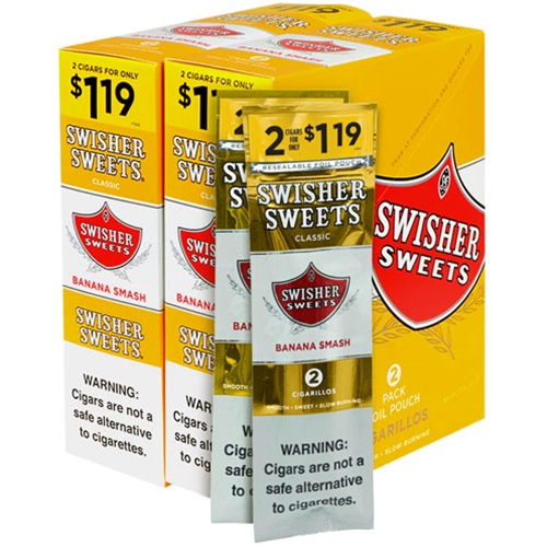 Swisher Sweets Cigarillos Banana Smash | SmokersDiscounts.com