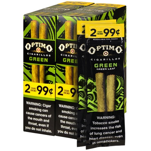 Optimo Cigarillos Green Candela | SmokersDiscounts.com