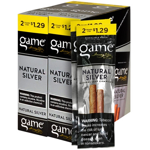 Garcia y Vega Game Cigarillos Natural Silver | SmokersDiscounts.com