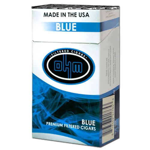 OHM Filtered Cigars Blue (Light) | SmokersDiscounts.com