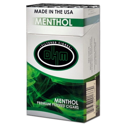 OHM Filtered Cigars Menthol | SmokersDiscounts.com