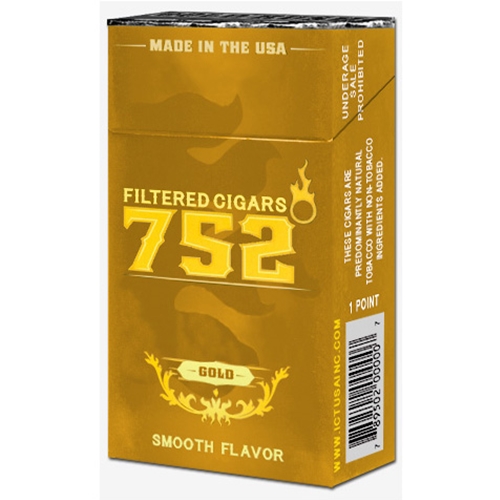 752 Filtered Cigars Gold (Smooth) | SmokersDiscounts.com