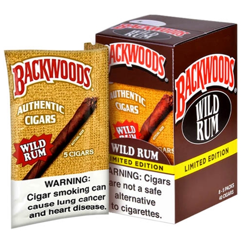 Backwoods Cigars Wild Rum 40ct Box | SmokersDiscounts.com