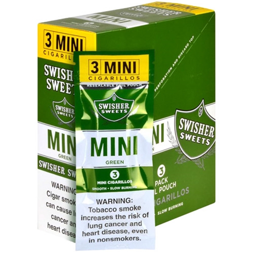 Swisher Sweets Mini Cigarillos Green | SmokersDiscounts.com