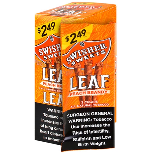 Swisher Sweets Leaf Peach Brandy | SmokersDiscounts.com