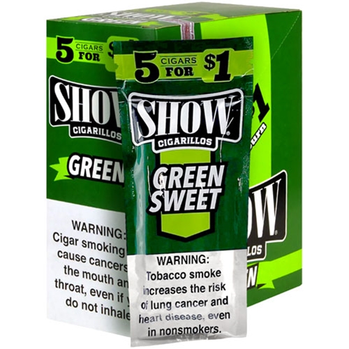 Show Cigarillos Green Sweets | SmokersDiscounts.com
