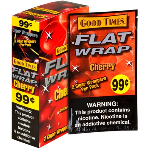 Good Times Flat Wrap Cherry | SmokersDiscounts.com