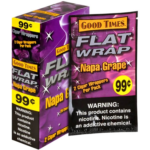 Good Times Flat Wrap Napa Grape | SmokersDiscounts.com