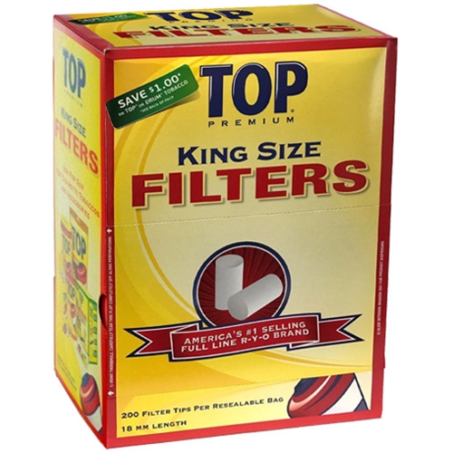 Top Premium Filter Tips King Size 16ct Box | SmokersDiscounts.com