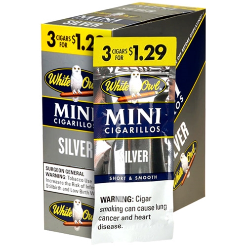 White Owl Mini Cigarillos Silver | SmokersDiscounts.com