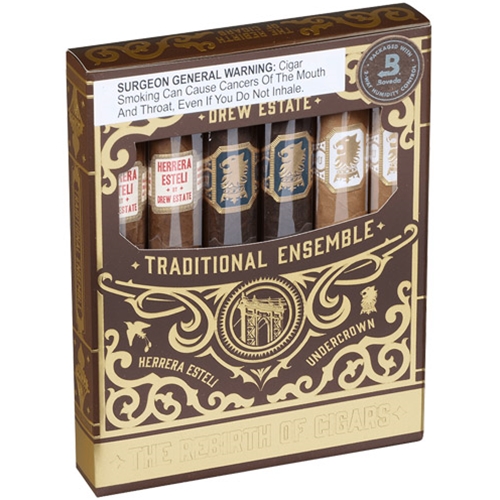 Traditional Ensemble 6-Cigar Sampler by Drew Estate | SmokersDiscounts.com