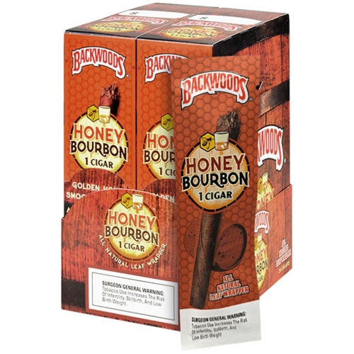 Backwoods Cigars Honey Bourbon 24ct Upright Box | SmokersDiscounts.com