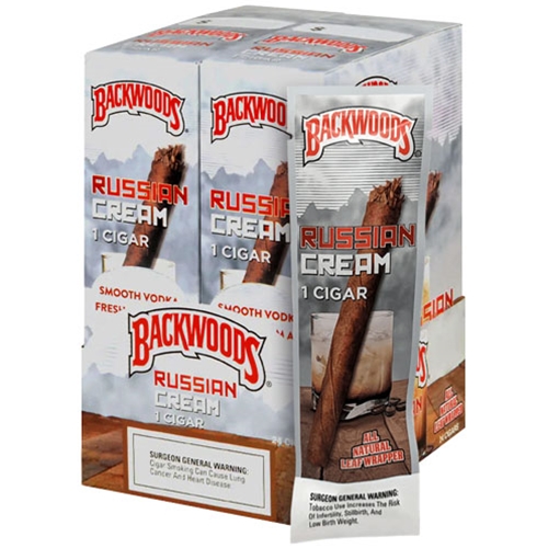 Backwoods Cigars Russian Cream 24ct Upright Box | SmokersDiscounts.com