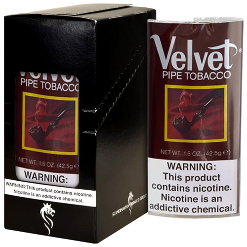 Velvet Pipe Tobacco Box of Five Pouches | SmokersDiscounts.com