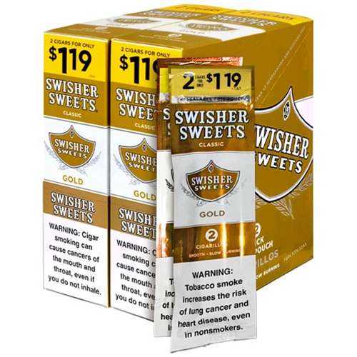 Swisher Sweets Cigarillos Gold | SmokersDiscounts.com