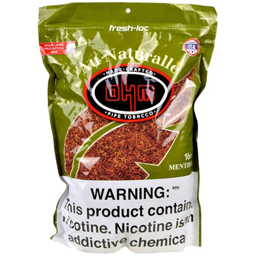 OHM Pipe Tobacco Au Naturall’e Menthol | SmokersDiscounts.com