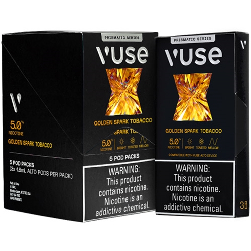 VUSE Alto Prismatic Series Pods Golden Spark Tobacco | SmokersDiscounts.com