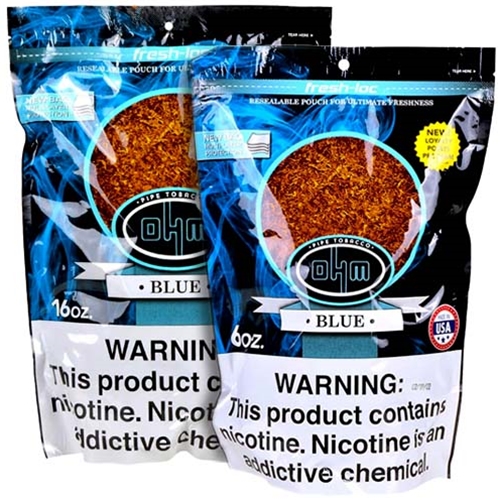 OHM Pipe Tobacco Blue (Light) | SmokersDiscounts.com