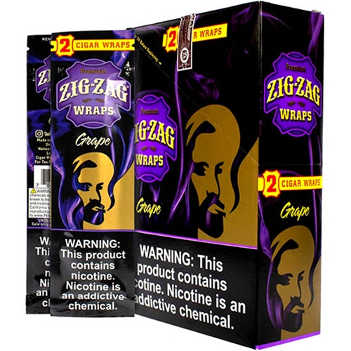 Zig-Zag Flavored Blunt Wraps Grape | SmokersDiscounts.com